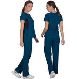 ALEZI Ιατρική Στολή Σετ Γυναικείo Stretch Πετρόλ - Medium , Apotheka ...